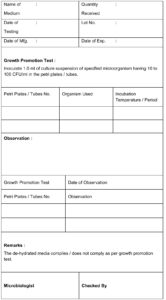 Procedure for Growth Promotion Test in Microbiology » Pharmaguddu