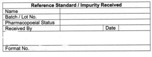SOP on Reference Standards and impurities » Pharmaguddu