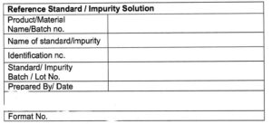SOP on Reference Standards and impurities » Pharmaguddu