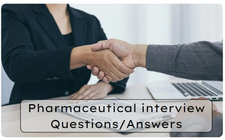 Technical Pharmaceutical Interview Questions/Answers » Pharmaguddu