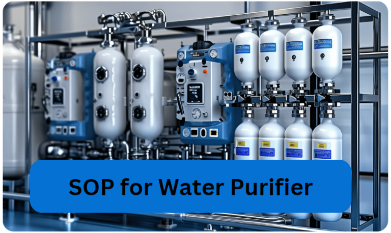 SOP for Water Purifier » Pharmaguddu